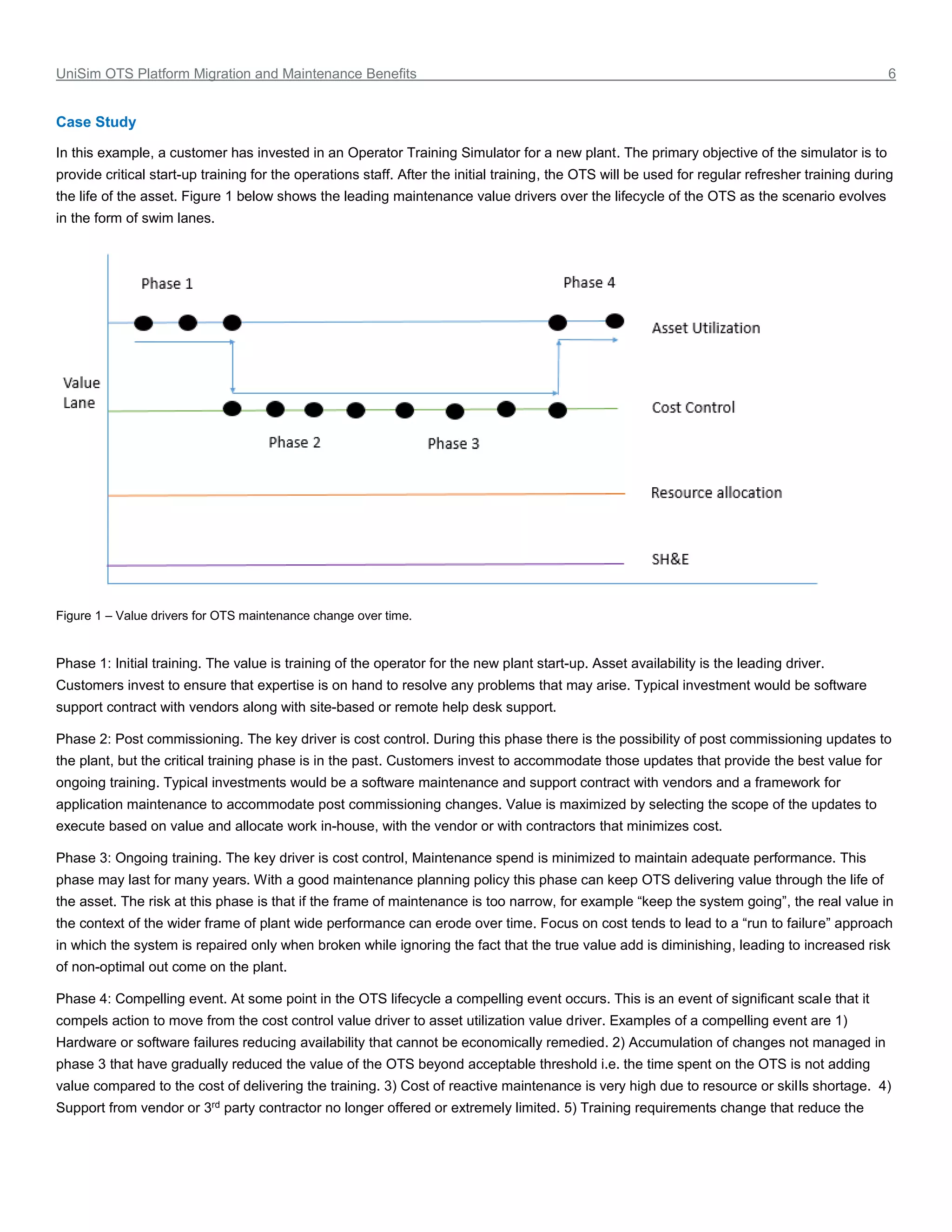 UniSim OTS Platform Migration and Maintenance Benefits | PDF