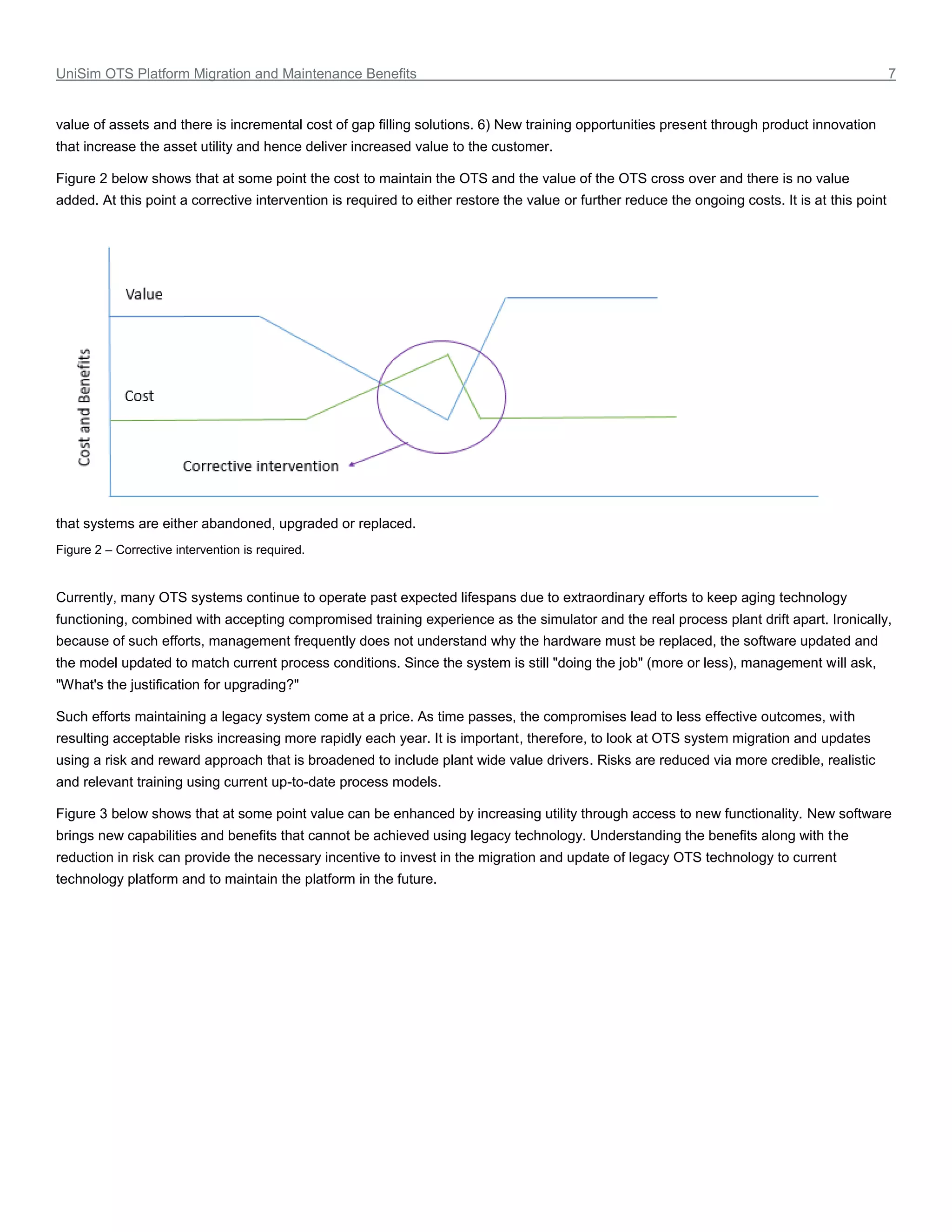 UniSim OTS Platform Migration and Maintenance Benefits | PDF