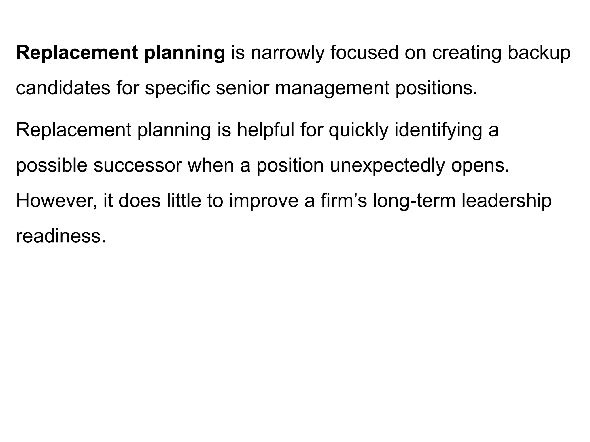 Succession Planning , objectives and steps | PPTX