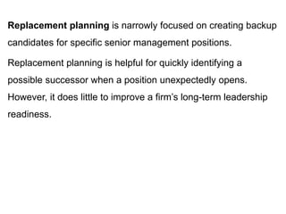 Succession Planning , objectives and steps | PPT
