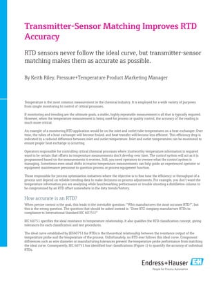 RTD Accuracy Improved with Transmitter Matching | PDF