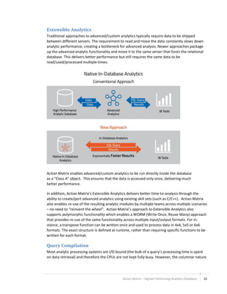 Actian Matrix Whitepaper | PDF