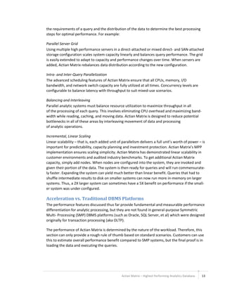 Actian Matrix Whitepaper | PDF