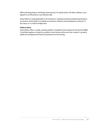 Actian Matrix Whitepaper | PDF