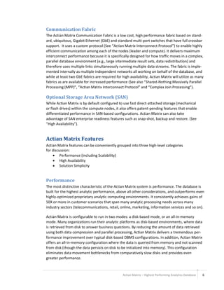 Actian Matrix Whitepaper | PDF