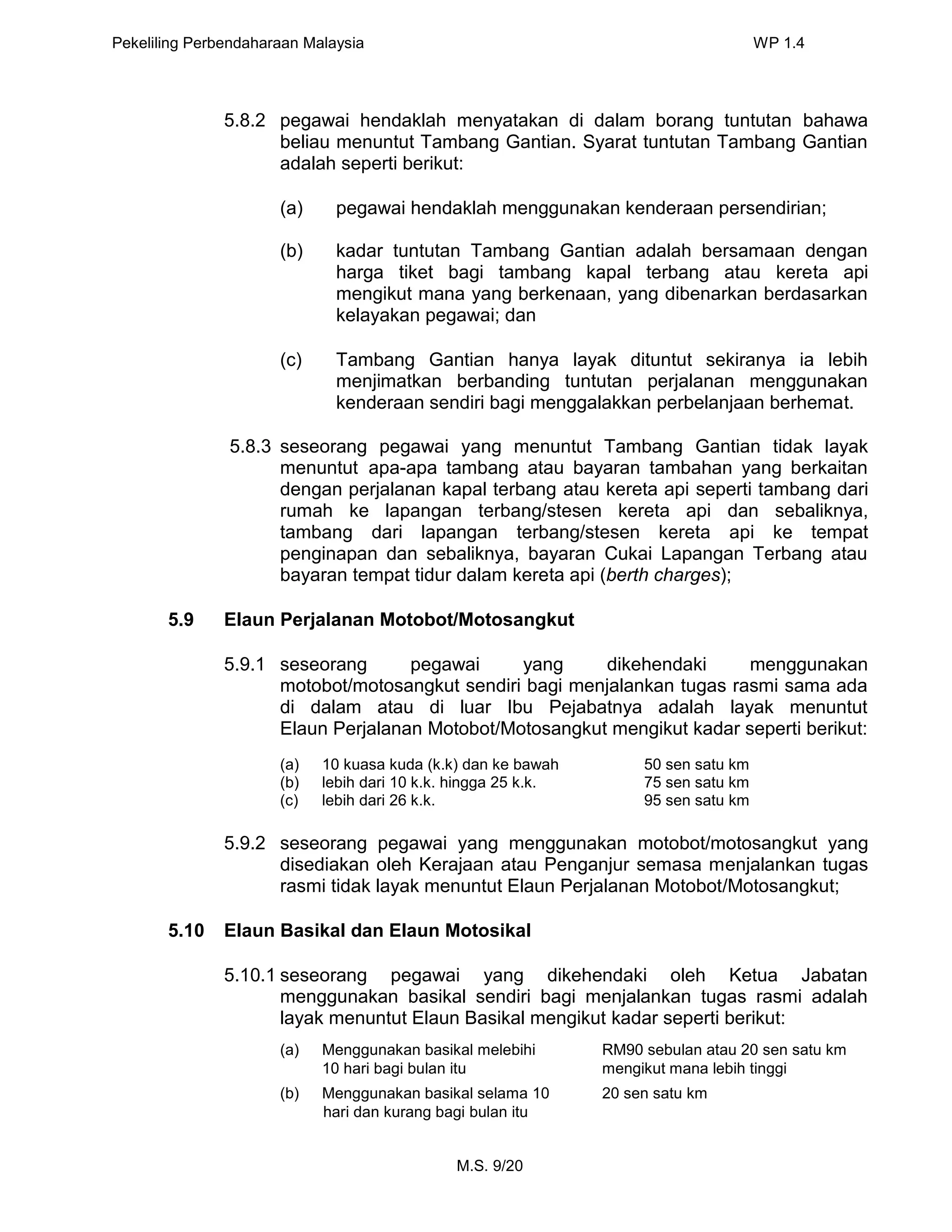 WP 1.4: Elaun bayaran anggota perkhidmatan awam | PDF