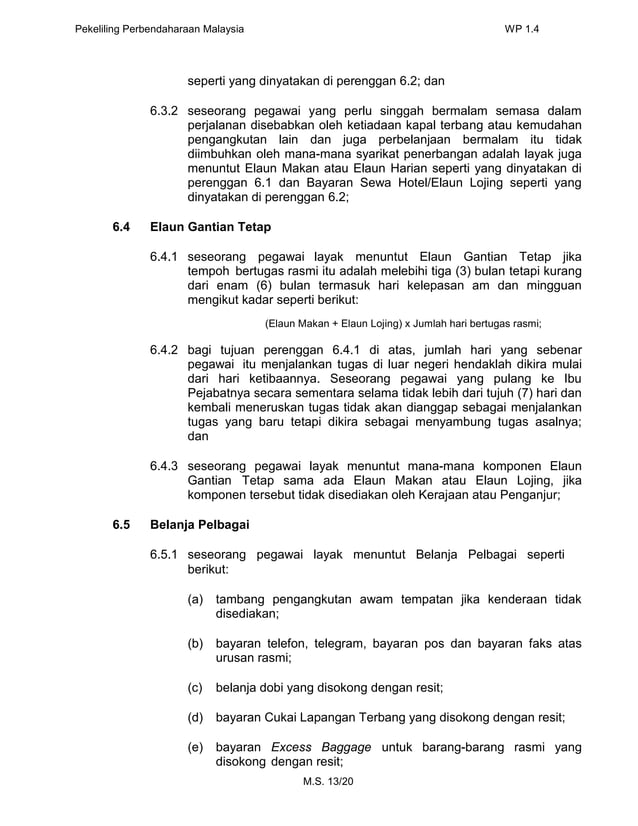 WP 1.4: Elaun bayaran anggota perkhidmatan awam | PDF