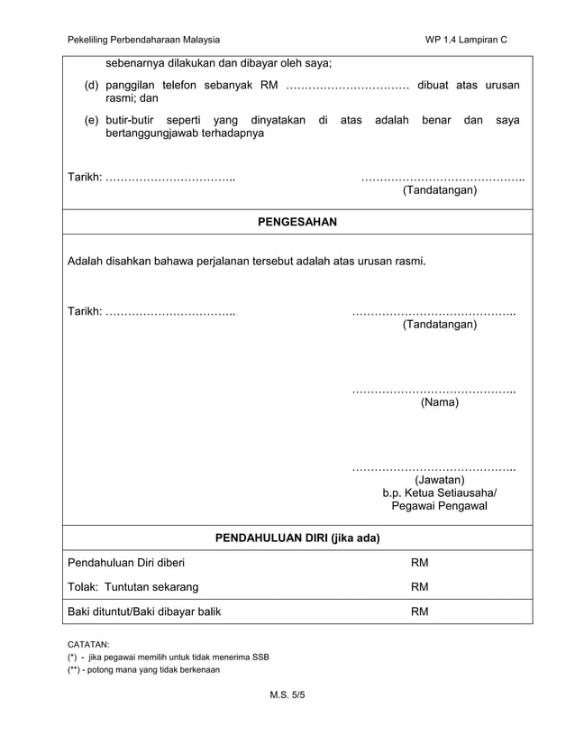 WP 1.4: Elaun bayaran anggota perkhidmatan awam | PDF
