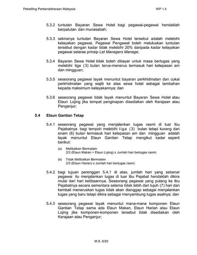 WP 1.4: Elaun bayaran anggota perkhidmatan awam | PDF