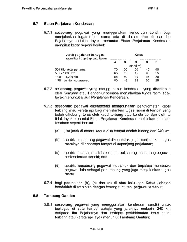 WP 1.4: Elaun bayaran anggota perkhidmatan awam | PDF