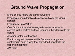 WAVE PROPAGATION IN ANTENNAS AND WAVE PROPAGATION | PPT