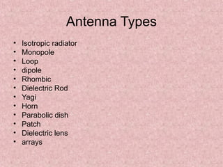 WAVE PROPAGATION IN ANTENNAS AND WAVE PROPAGATION | PPT