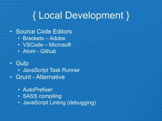 WP 101 - Local Development - Themes and Plugins | PPT
