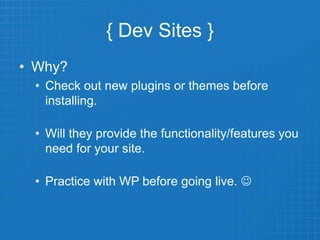 WP101 - Themes and Plugins | PPTX