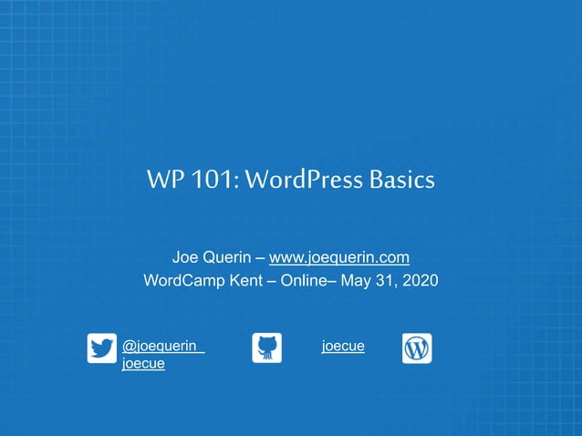 WP 101 - WordPress Basics | PPTX | Internet | Computing