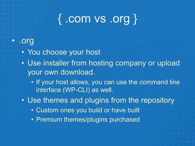 WP 101 - WordPress Basics | PPTX | Internet | Computing