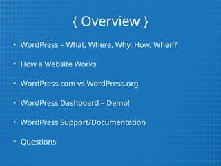 Introduction to WordPress Basics - WP 101 | PPT