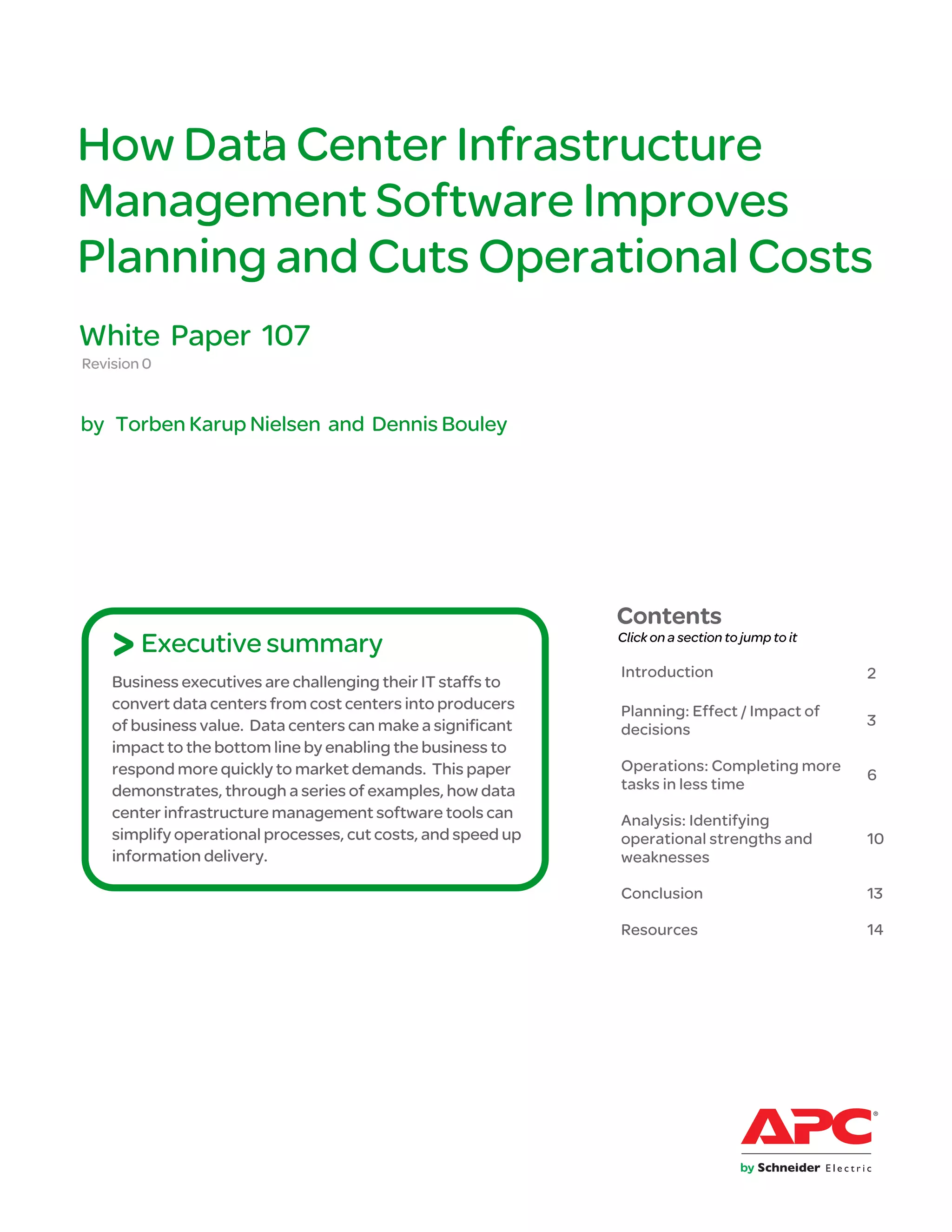 WP107 How Data Center Management Software Improves Planning and Cuts ...