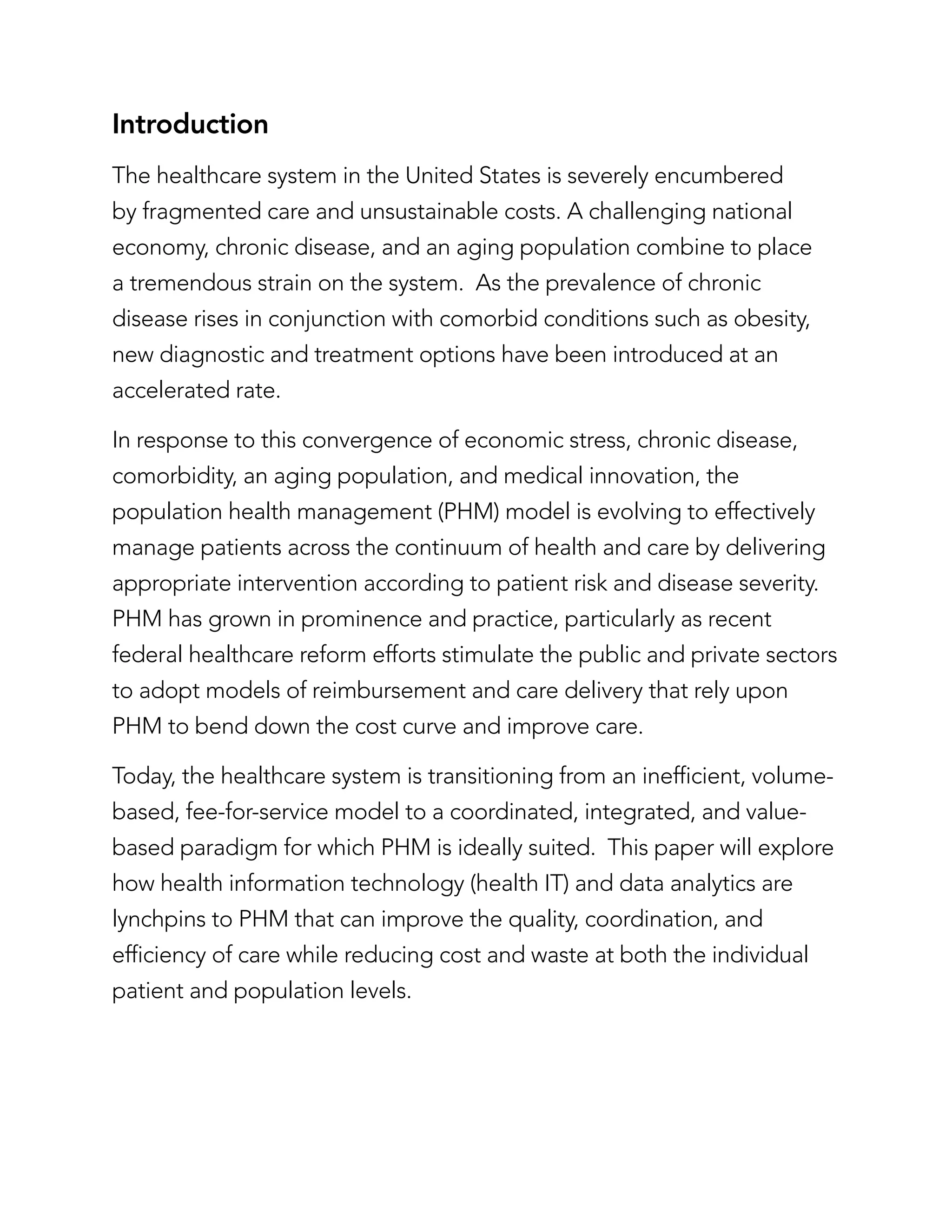 White Paper - Population Health | PDF