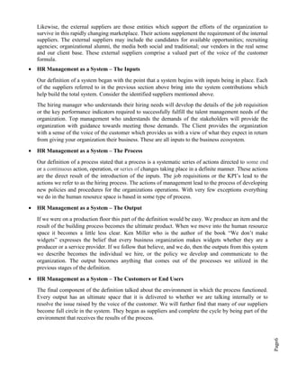 White Paper: HR as an Organizational System | DOC