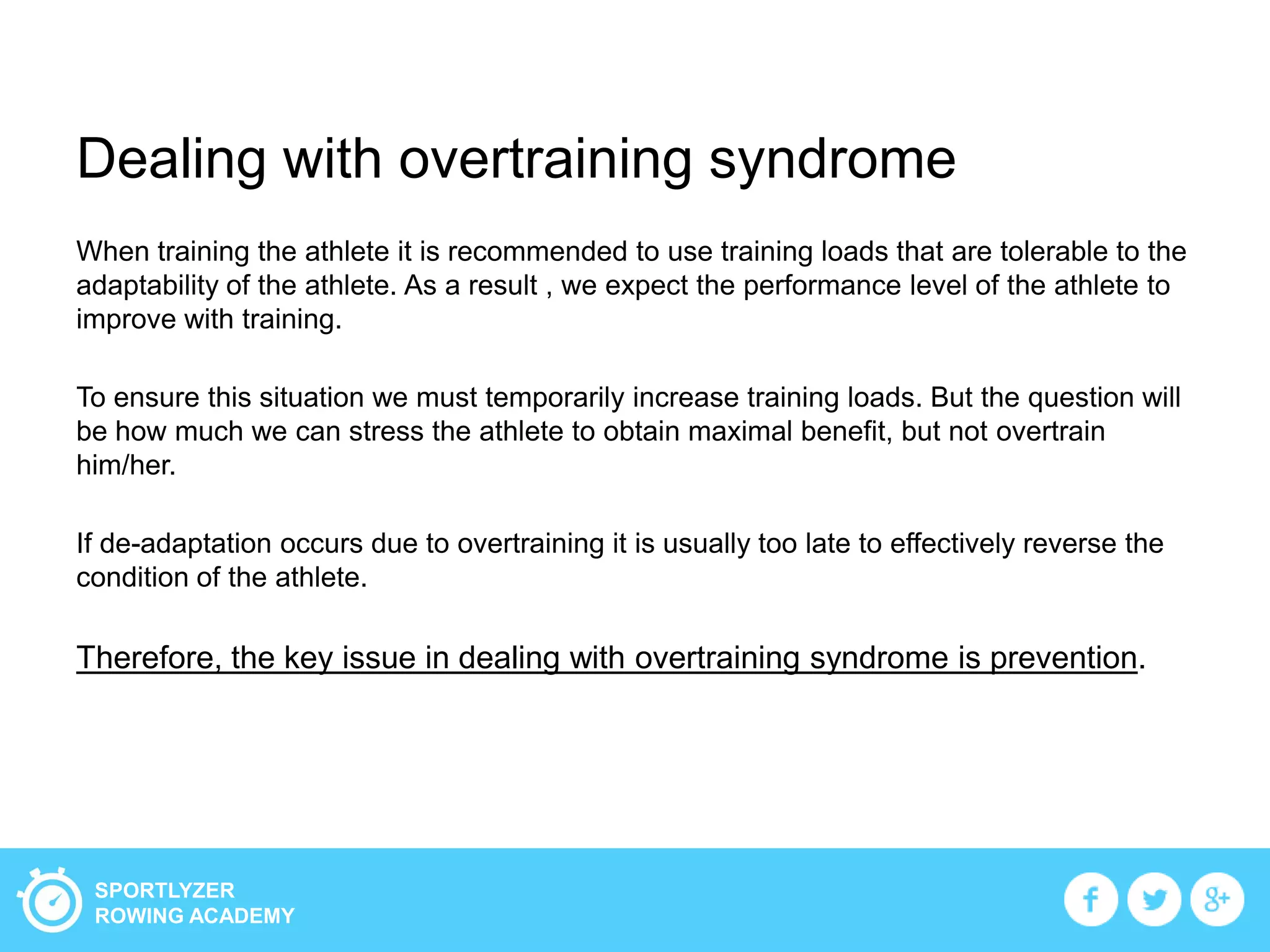 Symptoms of overtraining | PPTX