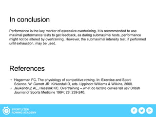 Markers of overtraining - performance tests | PPTX
