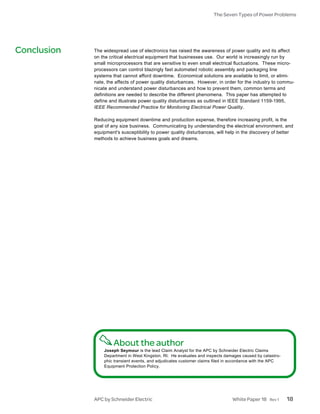 WP18 7 Types of Power Problems | PDF
