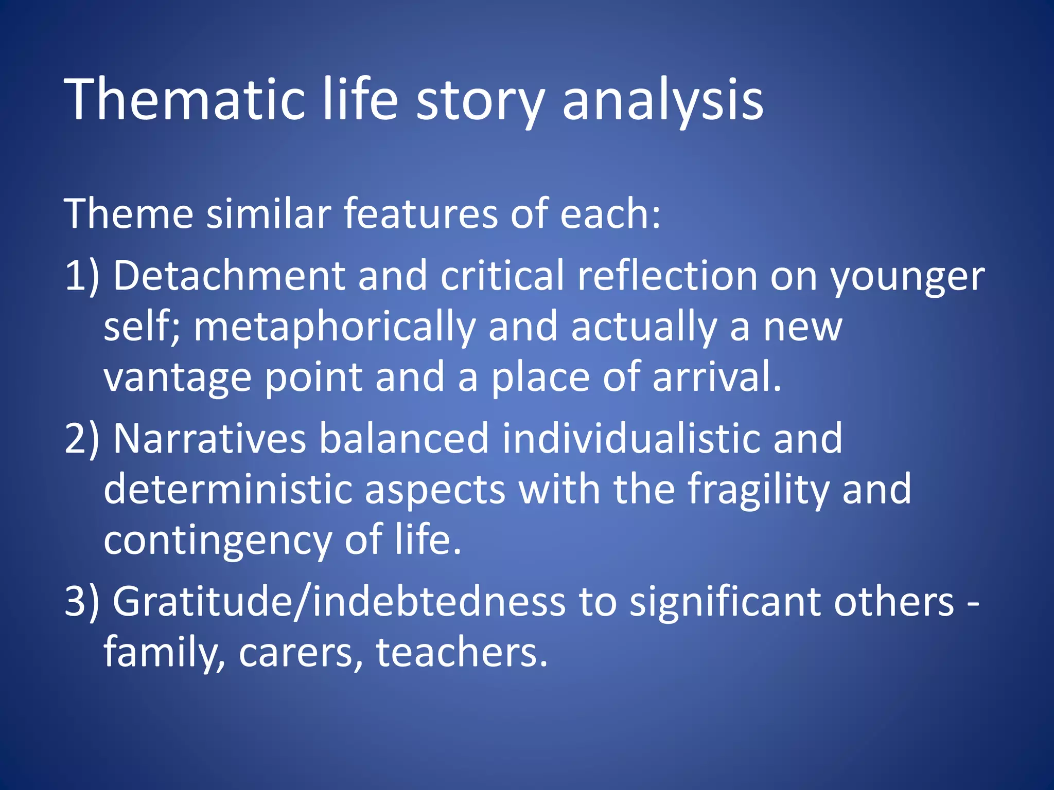 Creating a transformational space through narrative: looked after young ...
