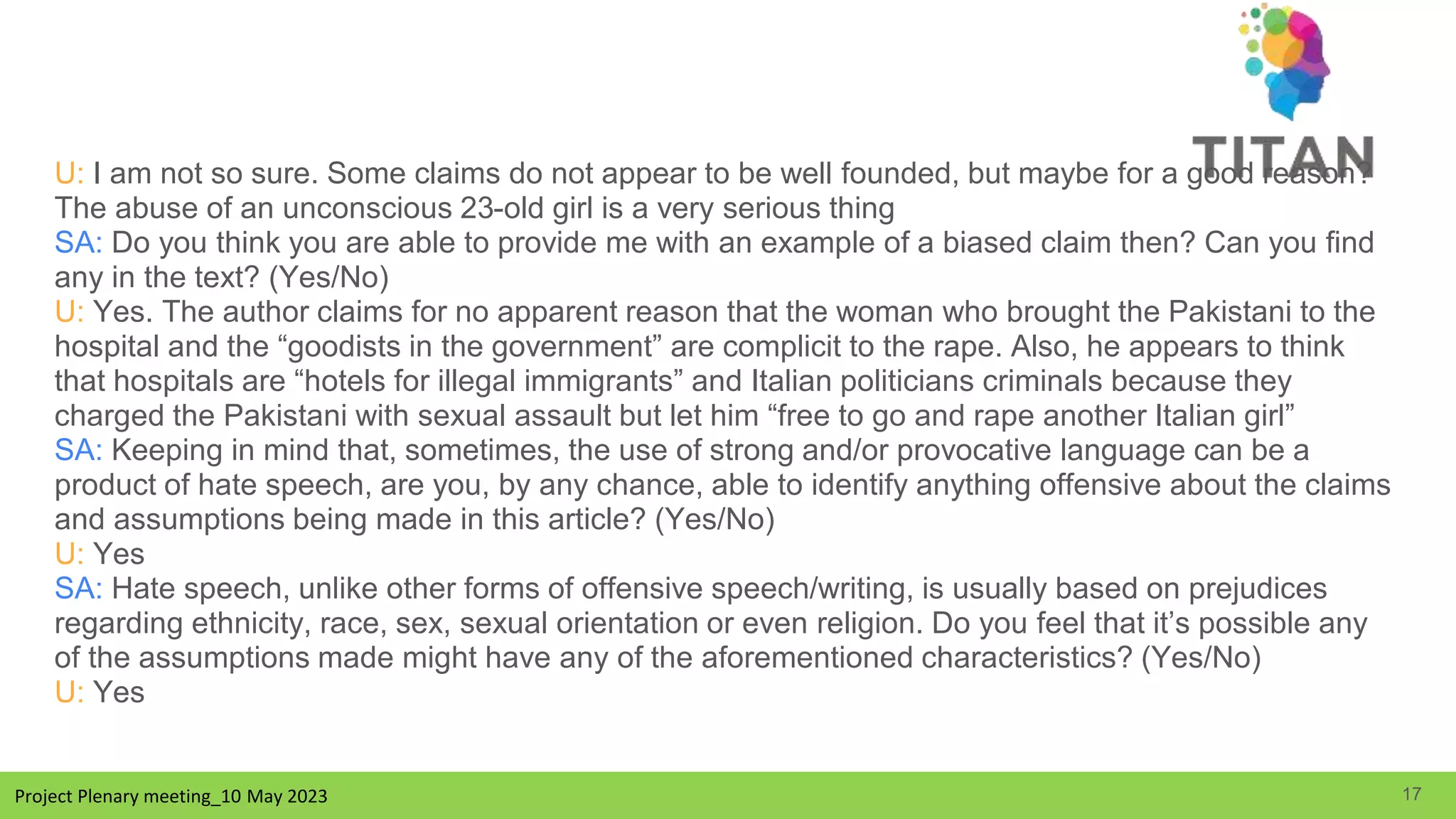 Examples of Socratic Dialogues for Reaching Conclusions on ...