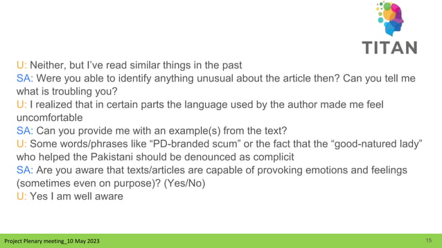 Examples of Socratic Dialogues for Reaching Conclusions on ...