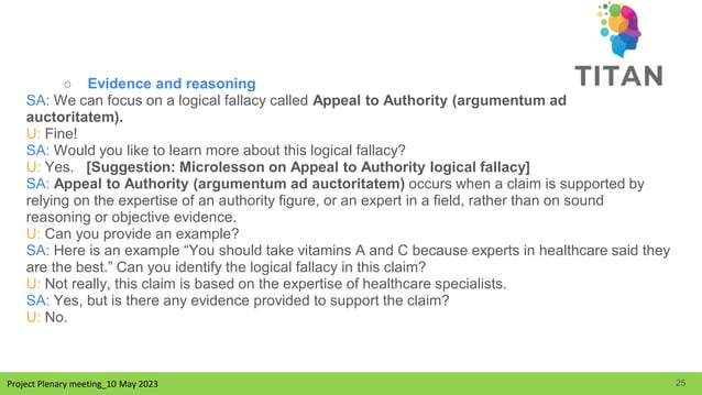 Examples of Socratic Dialogues for Reaching Conclusions on ...