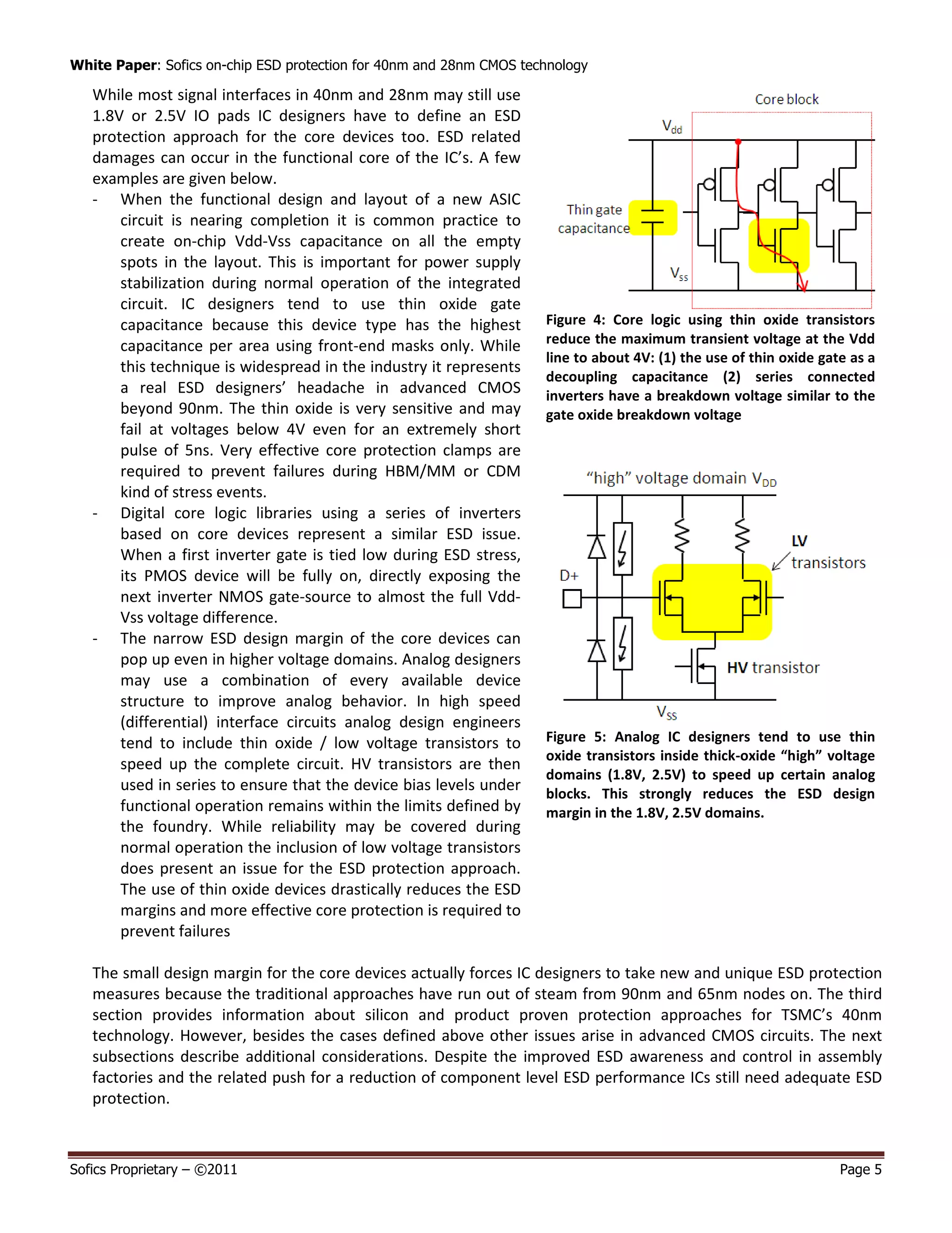 White paper on ESD protection for 40nm/28nm | PDF