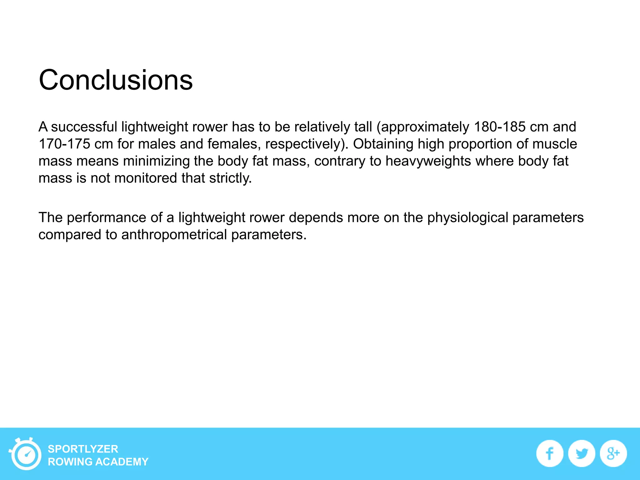 Body-build of lightweight rowers | PPTX