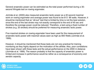 Anaerobic power in rowing | PPTX