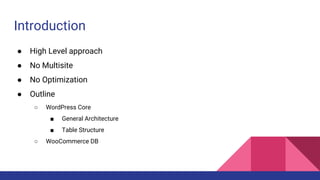Understanding WordPress/WooCommerce Database | PPT