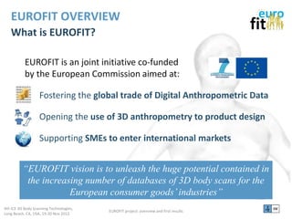 EUROFIT Project: Database harmonisation - IBV | PPTX