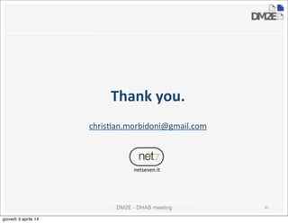 DM2E DHAB meeting: WP3 Report Scholarly research platform | PPT