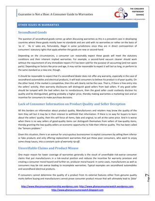 Wp3 final- guarantee is not a shoe- a consumer guide to warranties | PDF