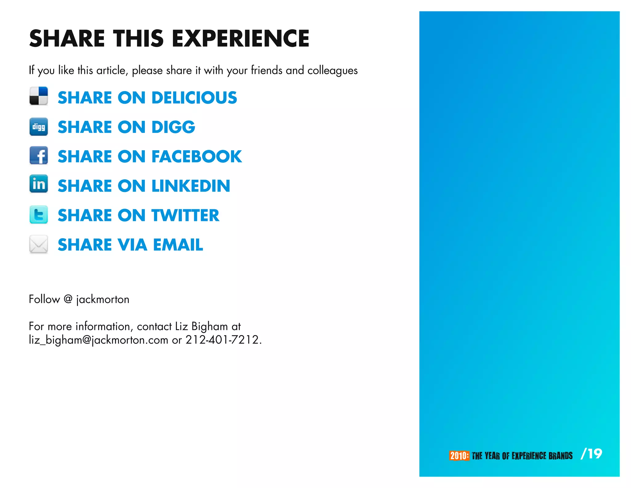 Brand experience examples and case studies | PDF