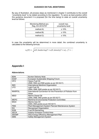 Wp5 guidance on fuel oilmonitoring_final | PDF | Gasoline Prices | Economy