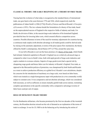 International Trade Theory and Policy: A Review of the Literature* | PDF