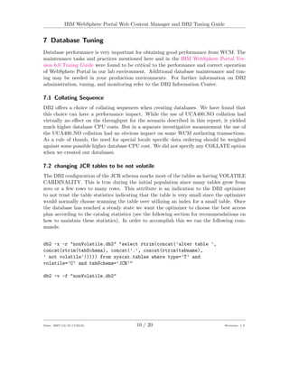 WebSphere Portal Version 6.0 Web Content Management and DB2 Tuning Guide | PDF