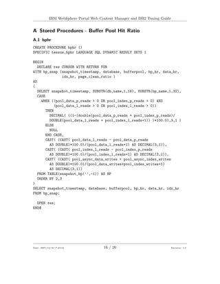 WebSphere Portal Version 6.0 Web Content Management and DB2 Tuning Guide | PDF