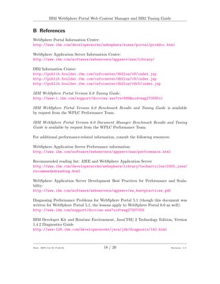 WebSphere Portal Version 6.0 Web Content Management and DB2 Tuning Guide | PDF
