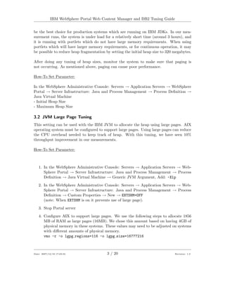 WebSphere Portal Version 6.0 Web Content Management and DB2 Tuning Guide | PDF