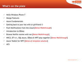 WP7 & Azure | PPT