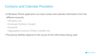 Windows Phone 8 - 10 Using Phone Resources | PPT