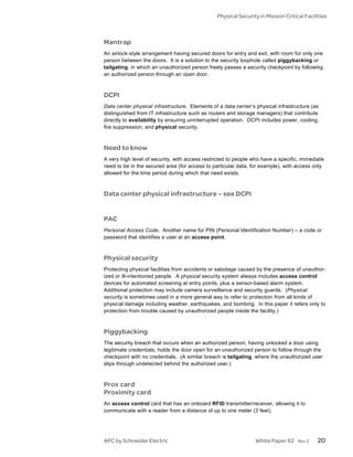 WP82 Physical Security in Mission Critical Facilities | PDF