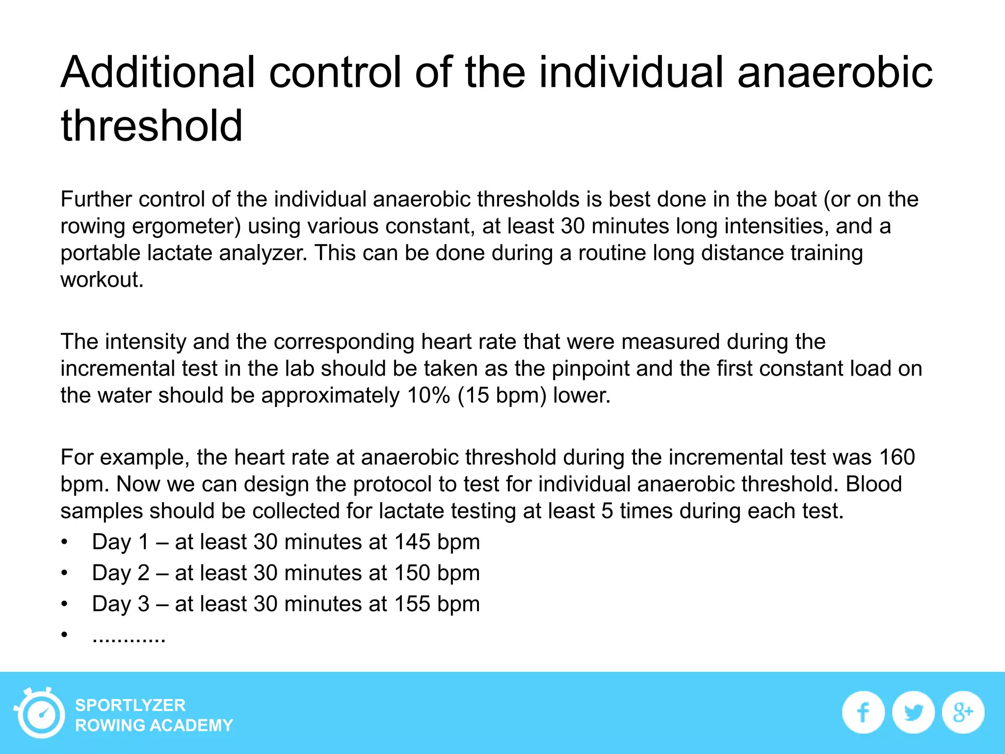 Testing for individual anaerobic threshold | PPT