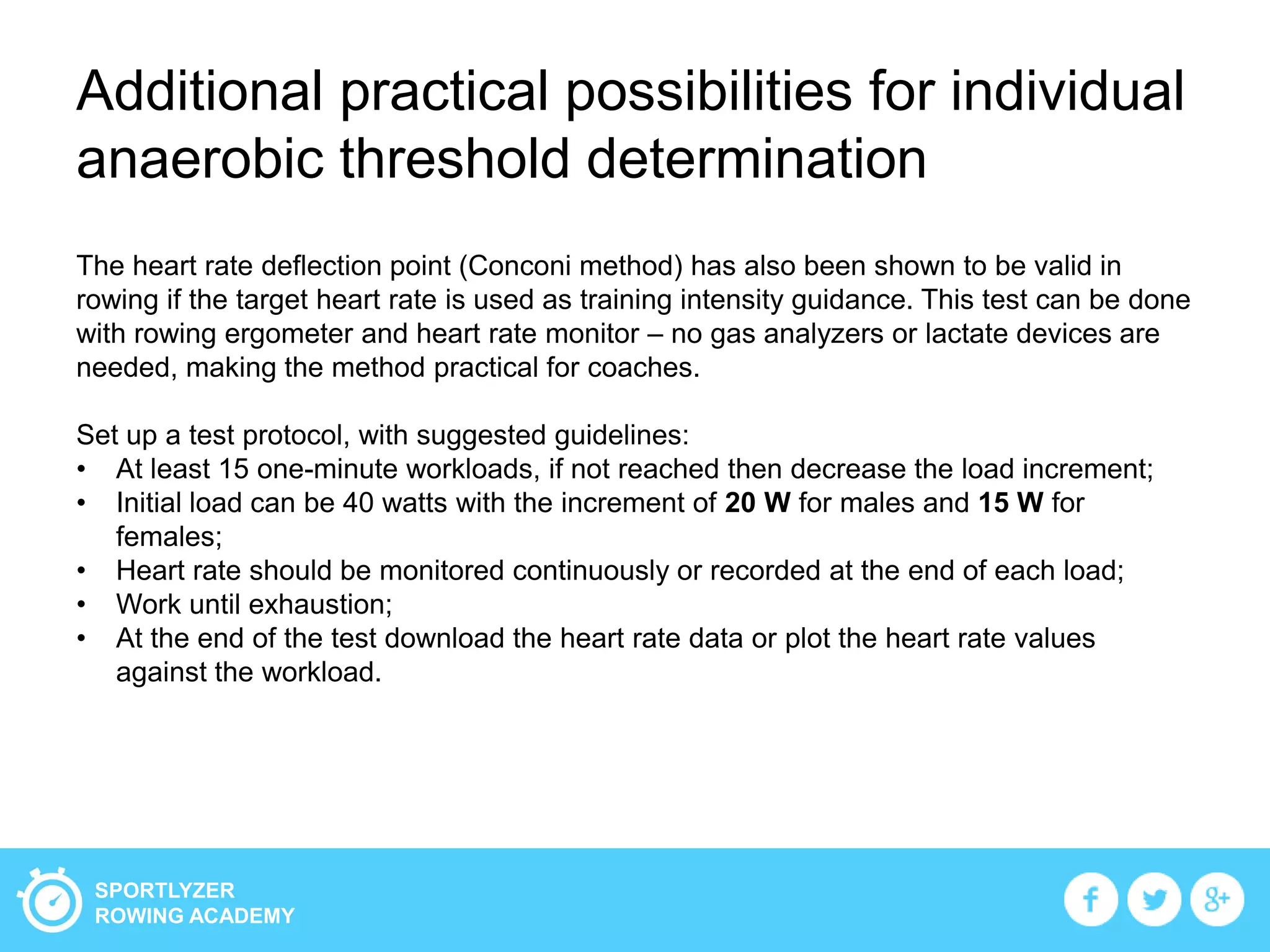 Testing for individual anaerobic threshold | PPT